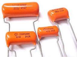 Ten x .001uf - SPRAGUE - PPL - ORANGE DROPS POLY CAPACITORS 600VAC ...