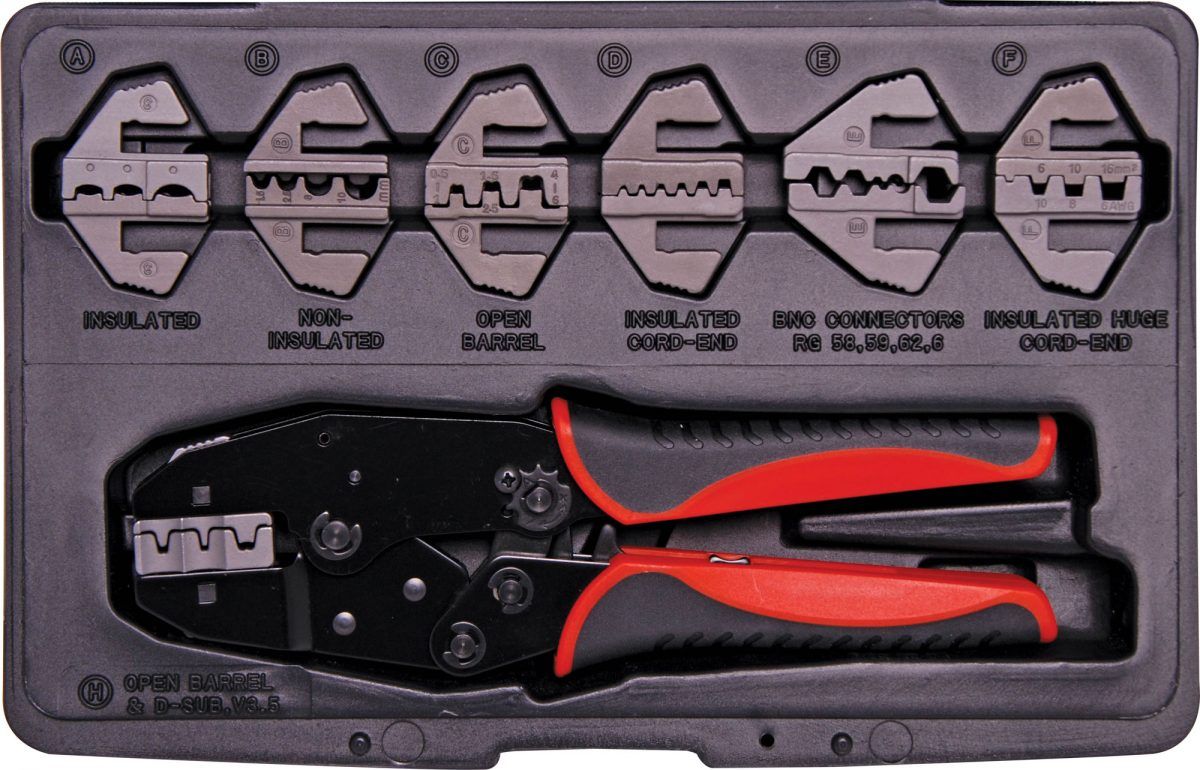 Crimptool Ratchet Multi Connector Universal Kit Altronics T2177 - Radio ...
