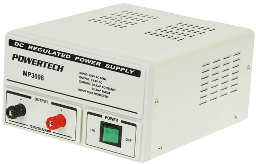 JAYCAR POWERTECH MP3098 13.8V 20A DC LINEAR POWER SUPPLY | Radio and ...
