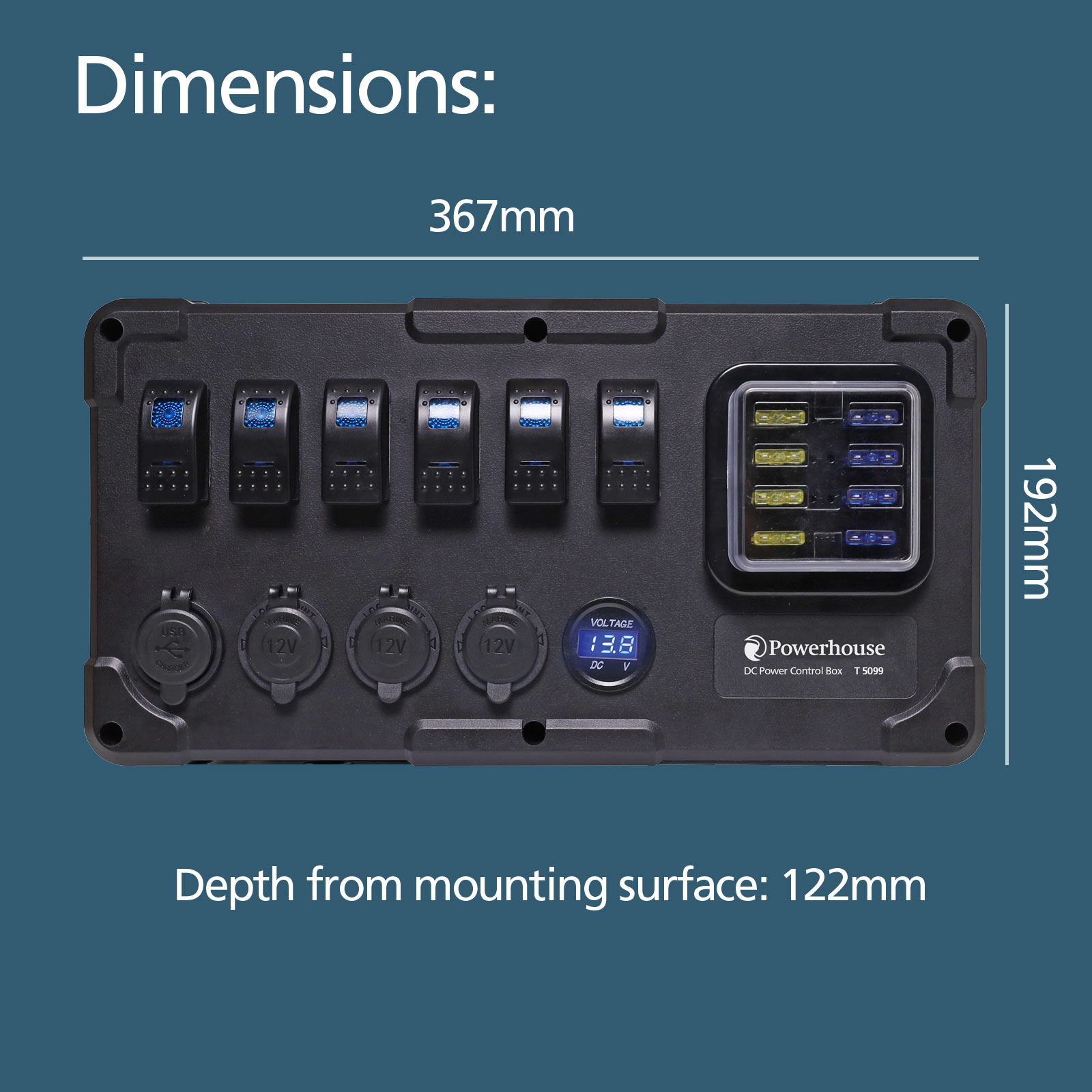 T5099 POWERHOUSE DC POWER CONTROL BOX - Radio and Electronic Supply ...